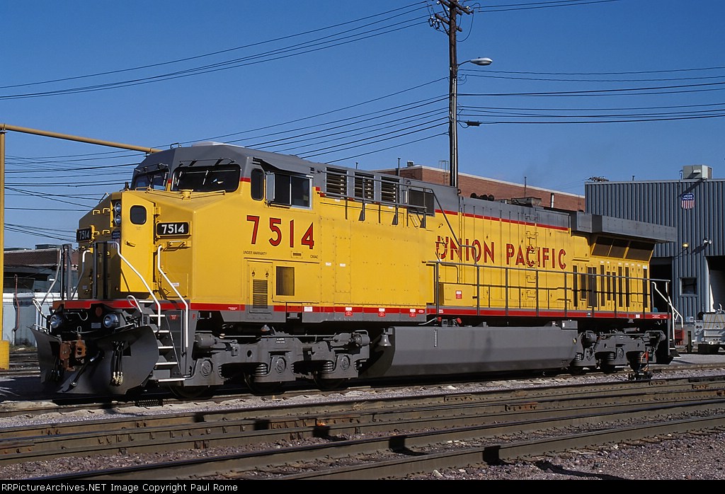 UP 7514, GE AC6000CW, 6,000-HP NEW at Proviso Yard